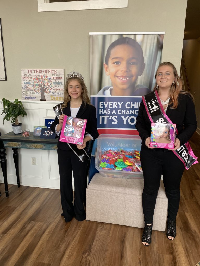 Aubrie and Kaitlyn Miss Infinity Popit Donation - CASA of Bell ...